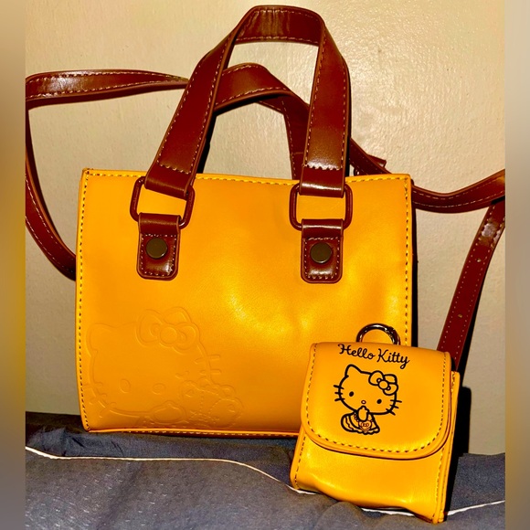 Sanrio | Bags | Nip Sanrio Hello Kitty Mustard Yellow Mini Handshoulder ...